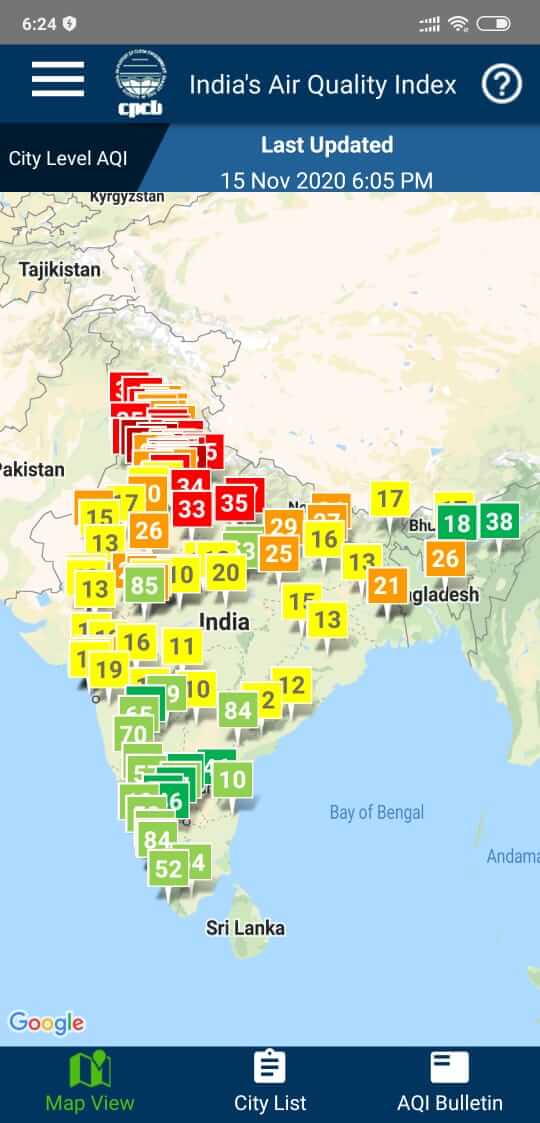 Subdued Deepawali And Rains Keep Air Pollution At Bay In Bangalore ...